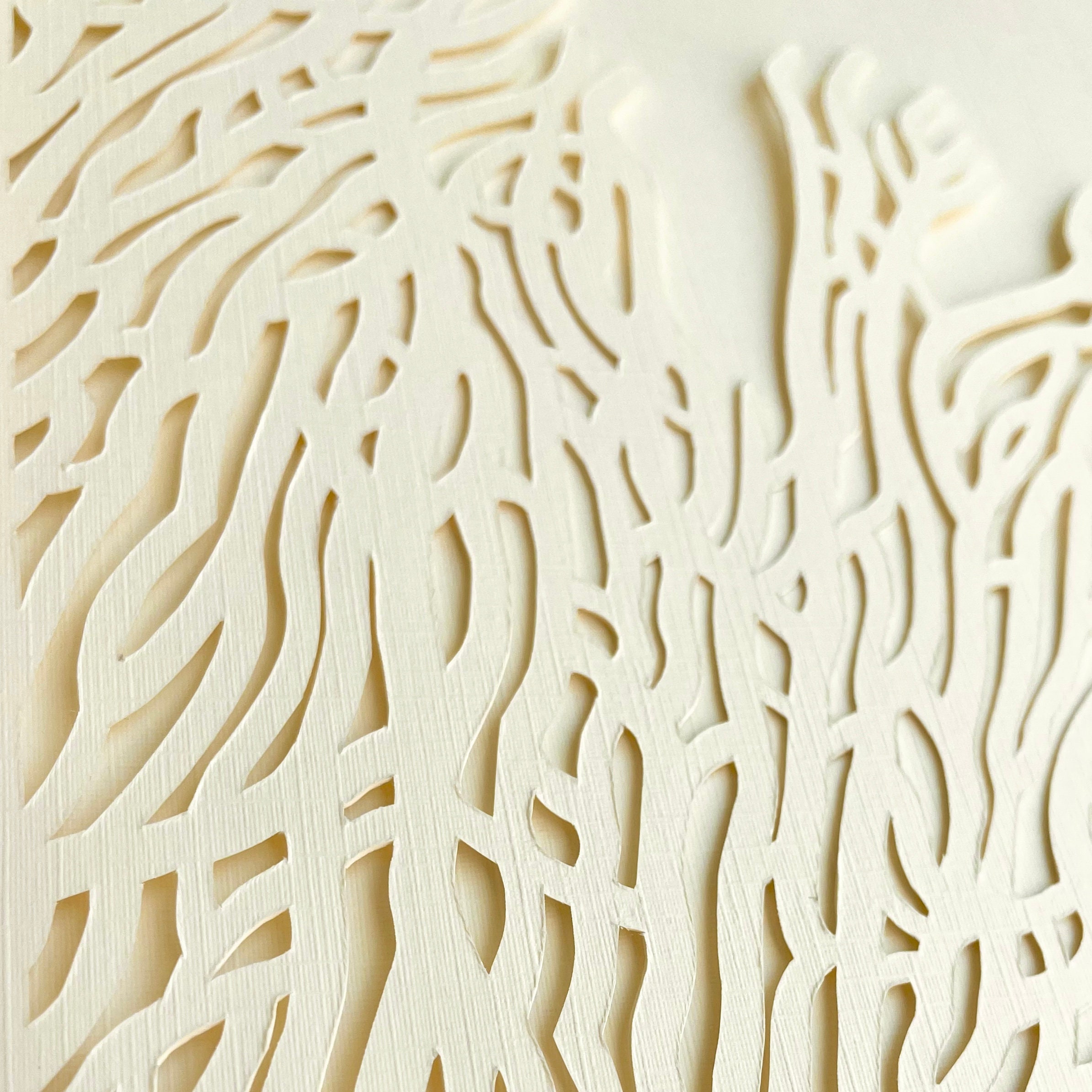 Handmade Beach Seafan Coral Paper Cut-out Relief - Nature and Ocean ...