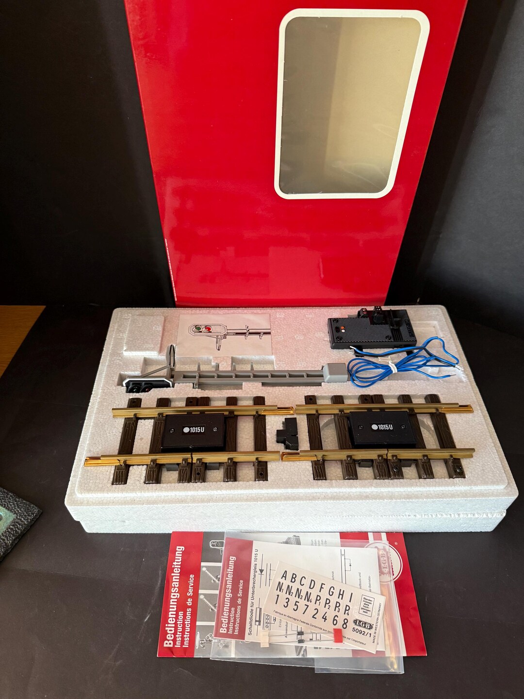 LGB No. 5095 G Gauge Model Signal With Train Running Control IN Box NEW ...
