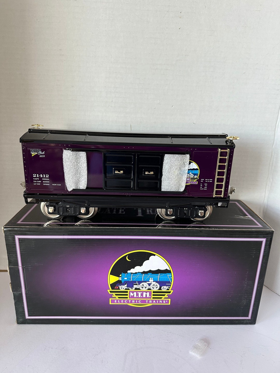 MTH TINPLATE Traditions 10-2242 Standard Purple BOXCAR New - Etsy