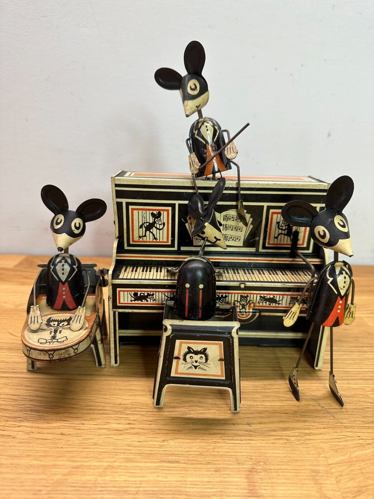 Louis MARX & Co. Antique RARE Tin Litho Wind-up Merry Makers BAND - Etsy
