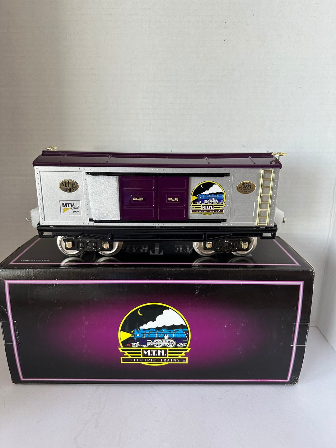 MTH TINPLATE Traditions 10-1109 Standard Silver/purple BOX Car New - Etsy