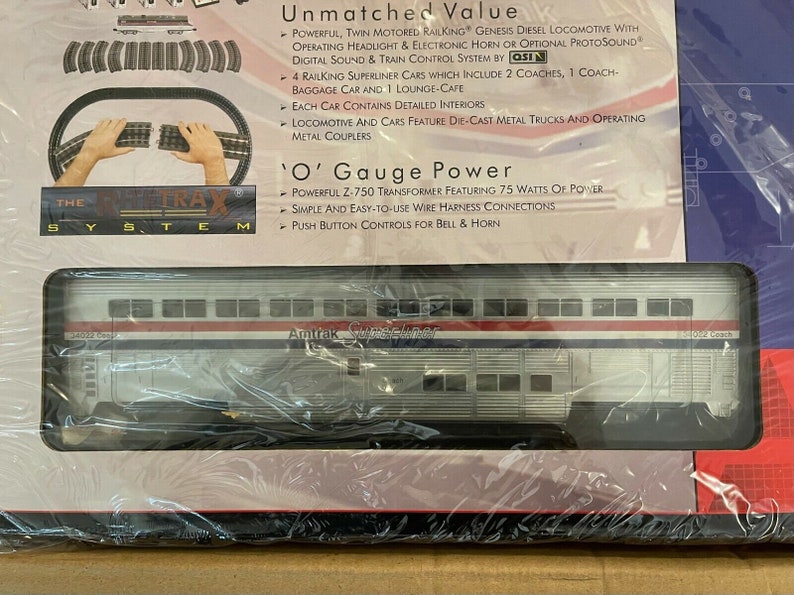 MTH AMTRAK GENESIS Train Set O Gauge W/proto Sound # 30-4018-1 New ...