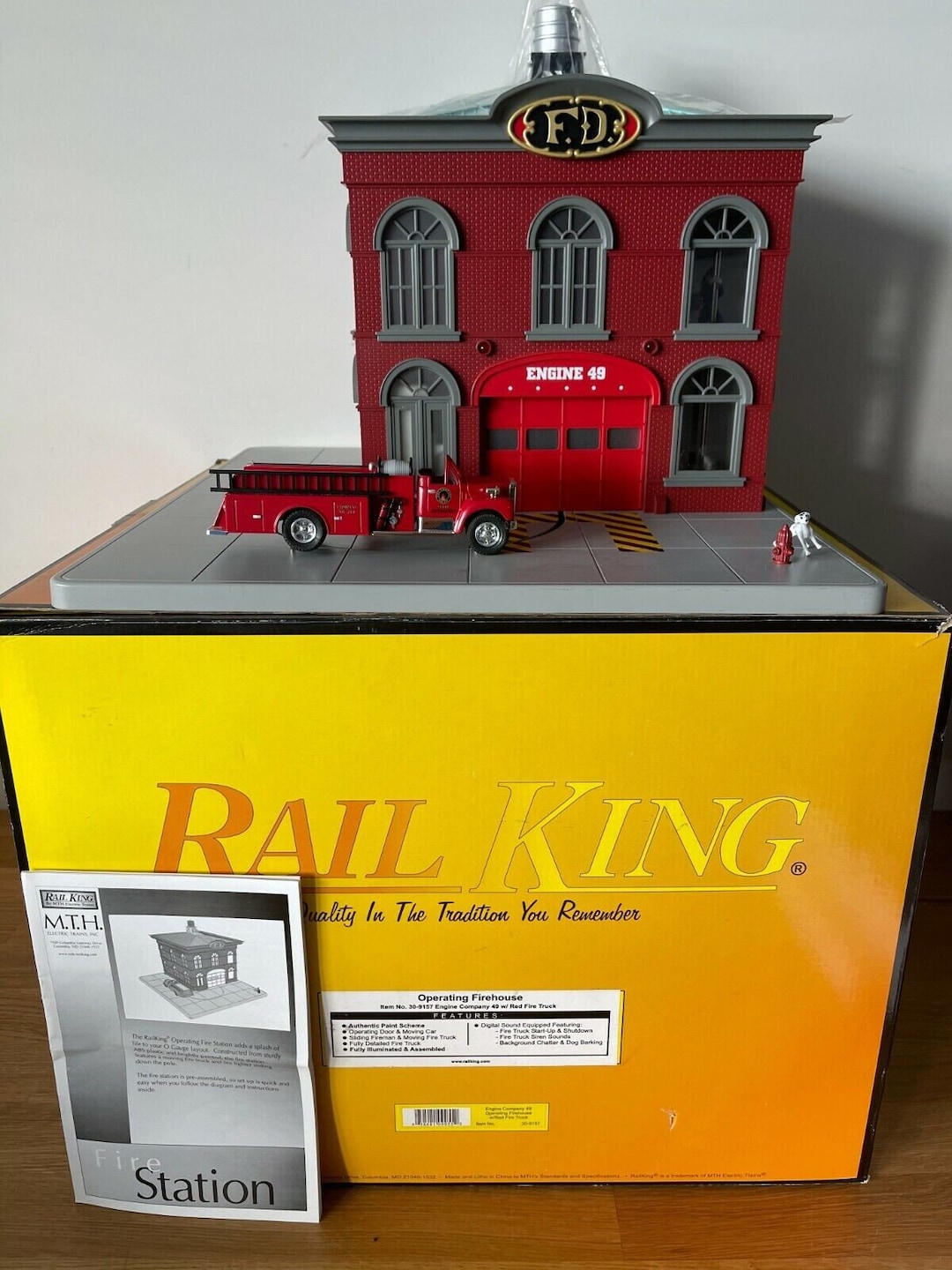 MTH Rail King OPERATING FIREHOUSE # 30-9157 O Scale - Etsy