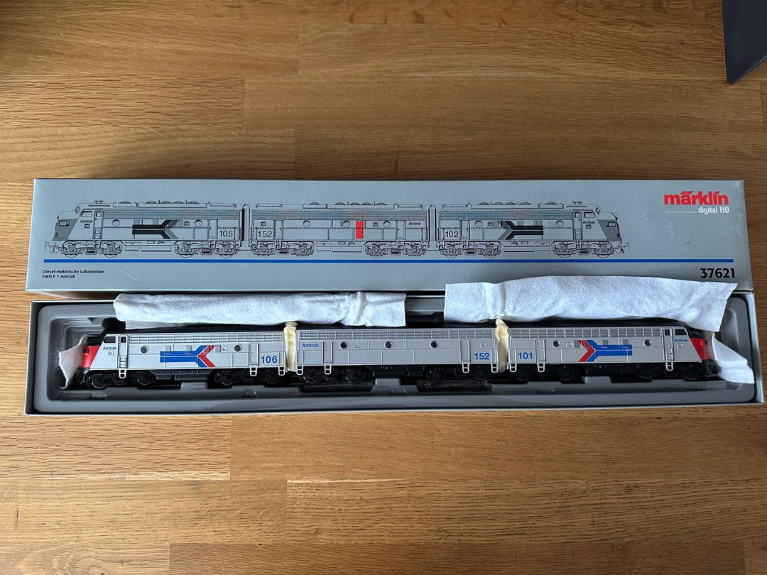 MARKLIN 37621 AMTRAK Diesel-electric Locomotive Digital Emd F7 Ho Scale ...