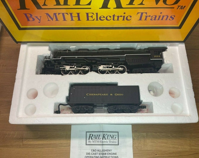 MTH Rail King C & O ALLEGHENY 2-6-6-6 ARTICULATED Steam Engine Proto ...