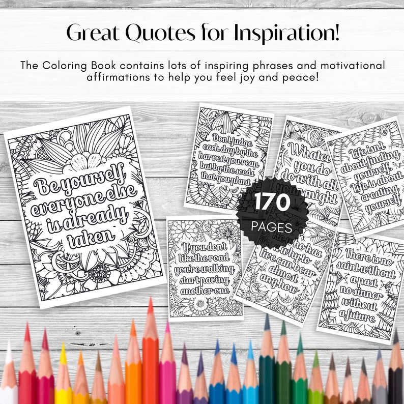 Motivational Quote Coloring Book, Motivational Quotes Coloring Pages ...