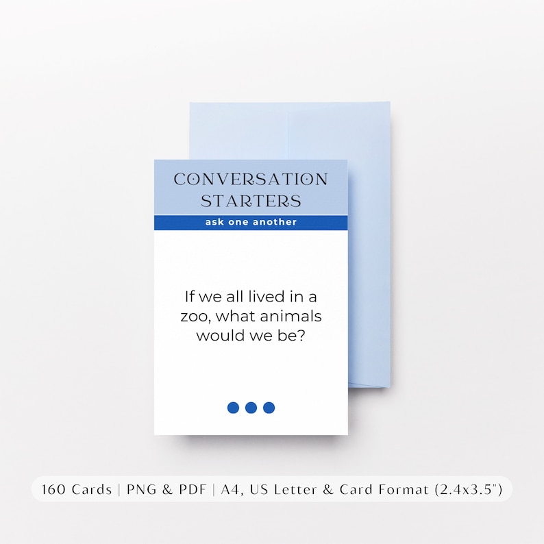 FAMILY CONVERSATION STARTERS | Bonding Cards for Family, Conversation ...