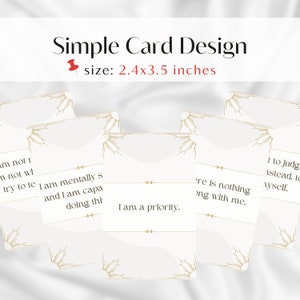 POSITIVE AFFIRMATION CARDS, Printable Self Care Affirmations, Positive ...