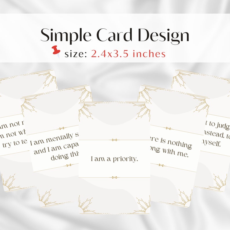 POSITIVE AFFIRMATION CARDS, Printable Self Care Affirmations, Positive ...