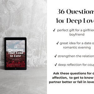 36 Questions to Fall in Love Cards: Couple Conversation Starters ...