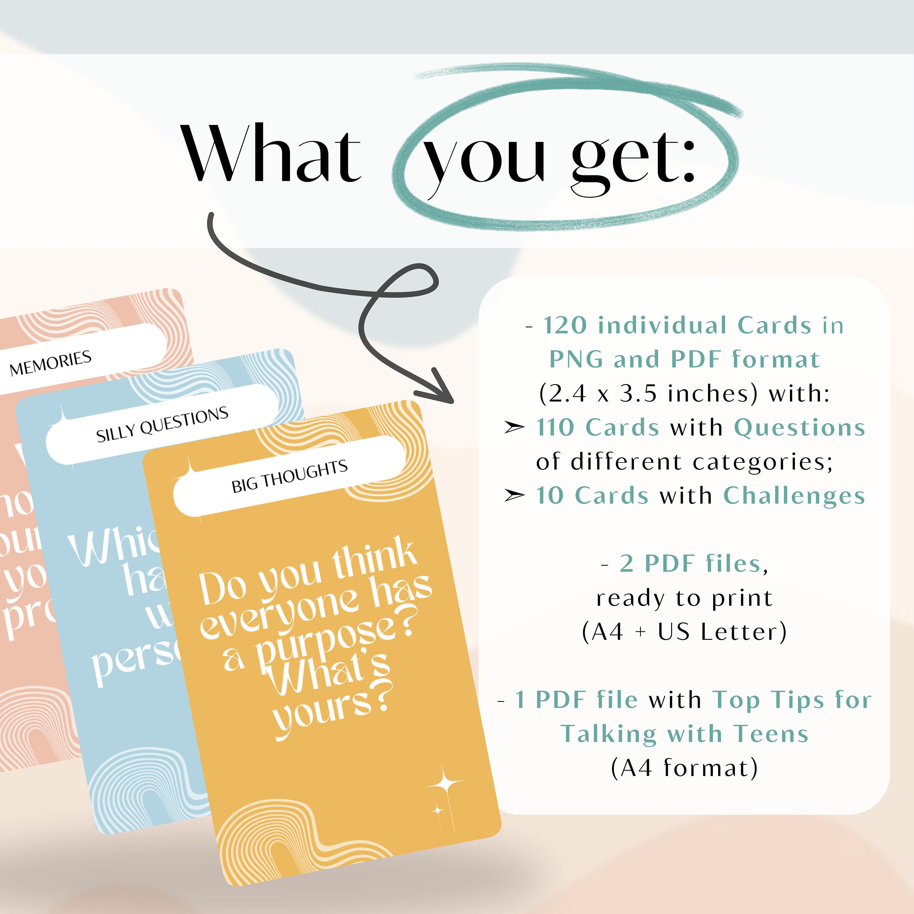 Teen Conversation Cards: Self-reflection & Growth (printable) - Etsy