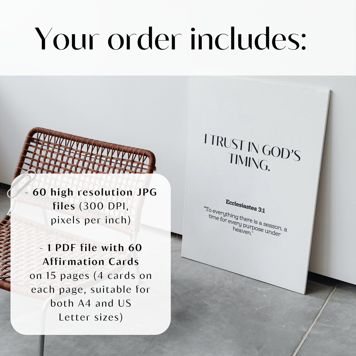 CHRISTIAN POSTERS & Bible Affirmation CARDS, Bible Verse Poster Bible ...