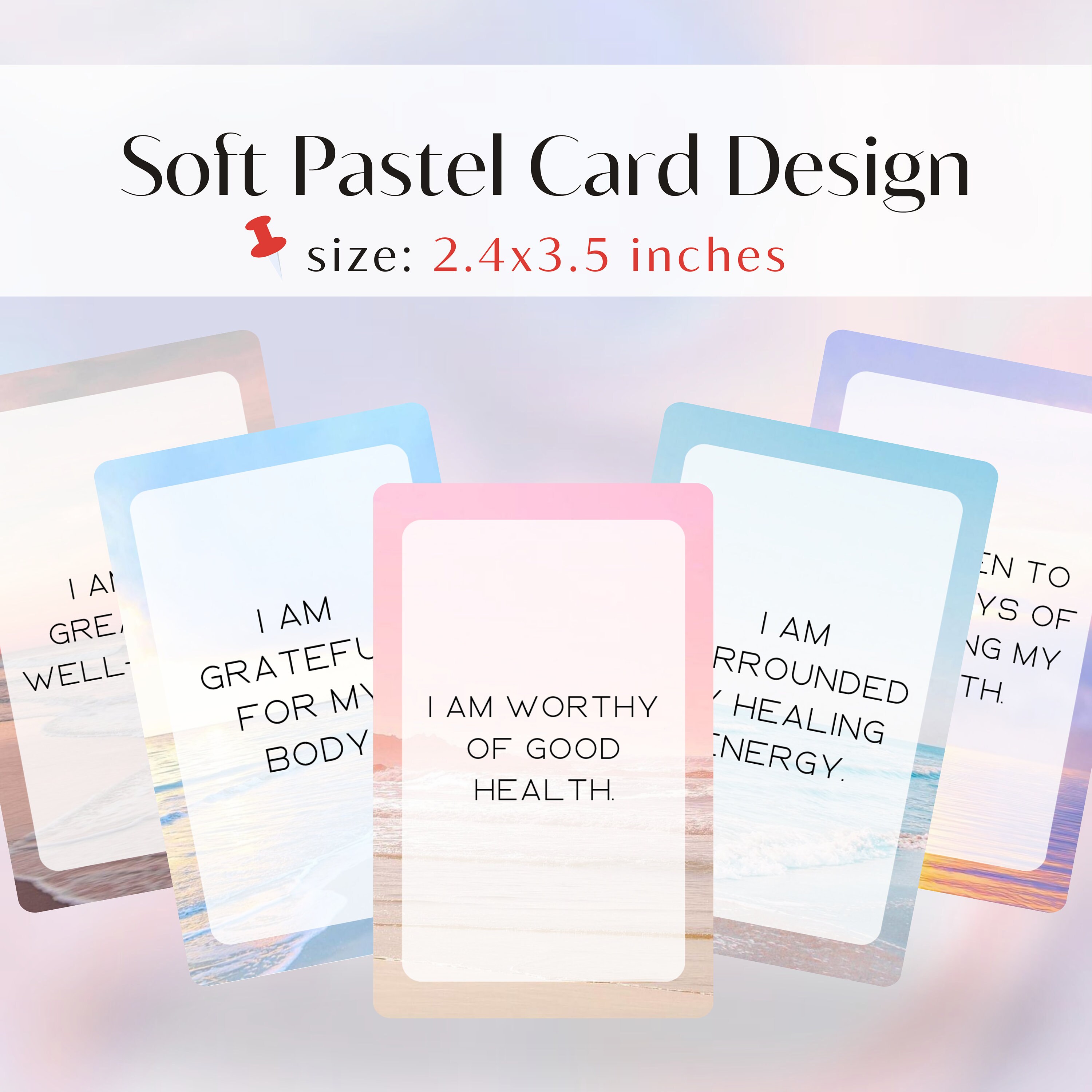 I AM Affirmation Cards Digital Download, Printable Affirmation, Self ...