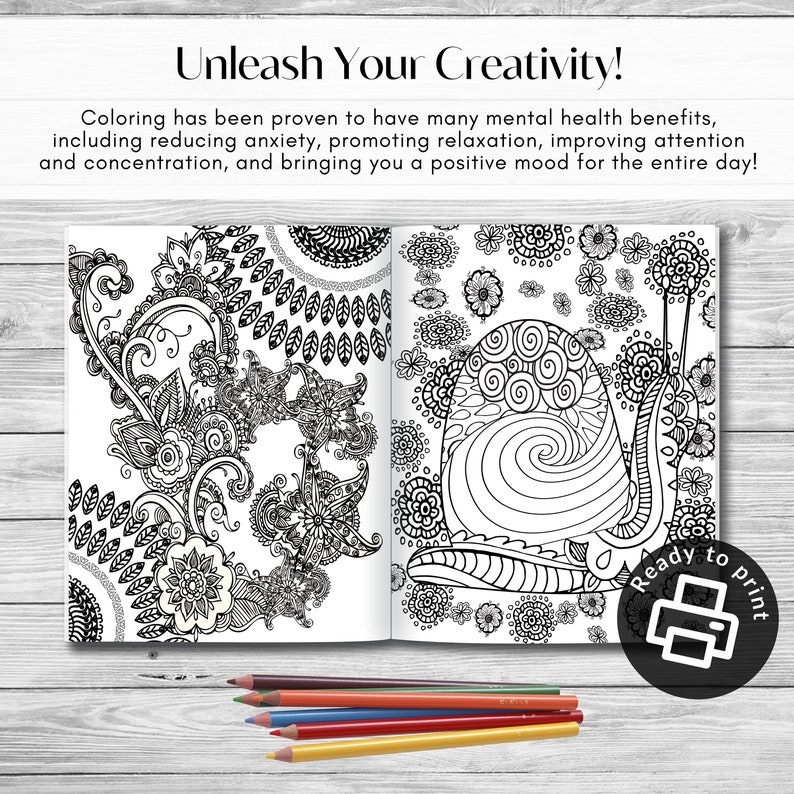 500 Coloring Pages for Adults & Teenagers, Adult Coloring Pages, Master ...