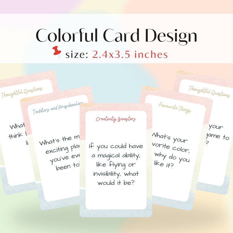 Kids CONVERSATION CARDS & AFFIRMATIONS for Children | Communication ...