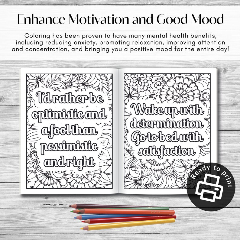 Motivational Quote Coloring Book, Motivational Quotes Coloring Pages ...