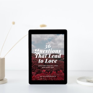 36 Questions to Fall in Love Cards: Couple Conversation Starters ...