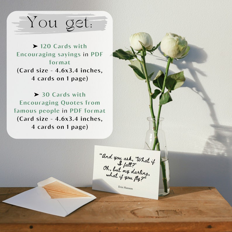 Motivational Cards | Encouragement Cards, Positive Note Cards for ...