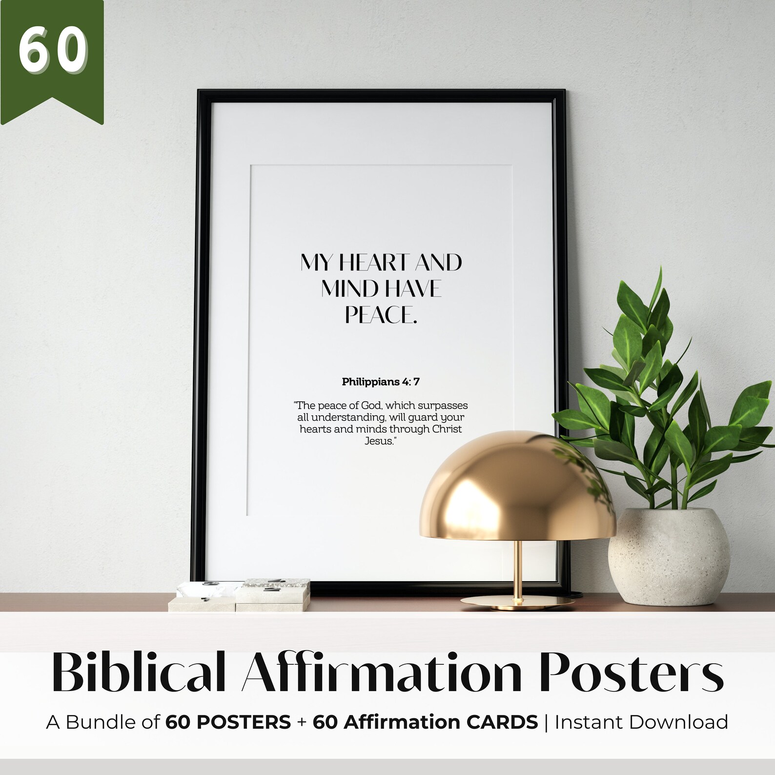 CHRISTIAN POSTERS & Bible Affirmation CARDS, Bible Verse Poster Bible ...
