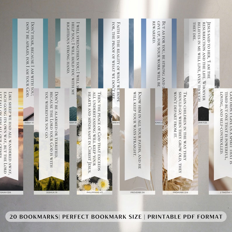 Bible Verse Printable Bookmarks Christian Bookmarks, Bible Bookmark ...
