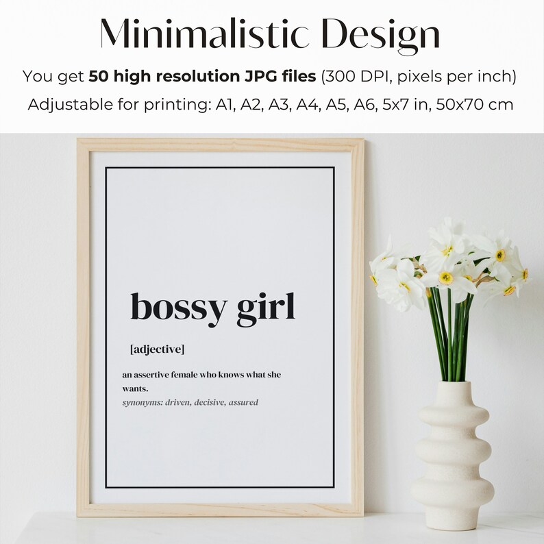 Definition Posters: Minimalist Wall Art Prints (digital Download) - Etsy