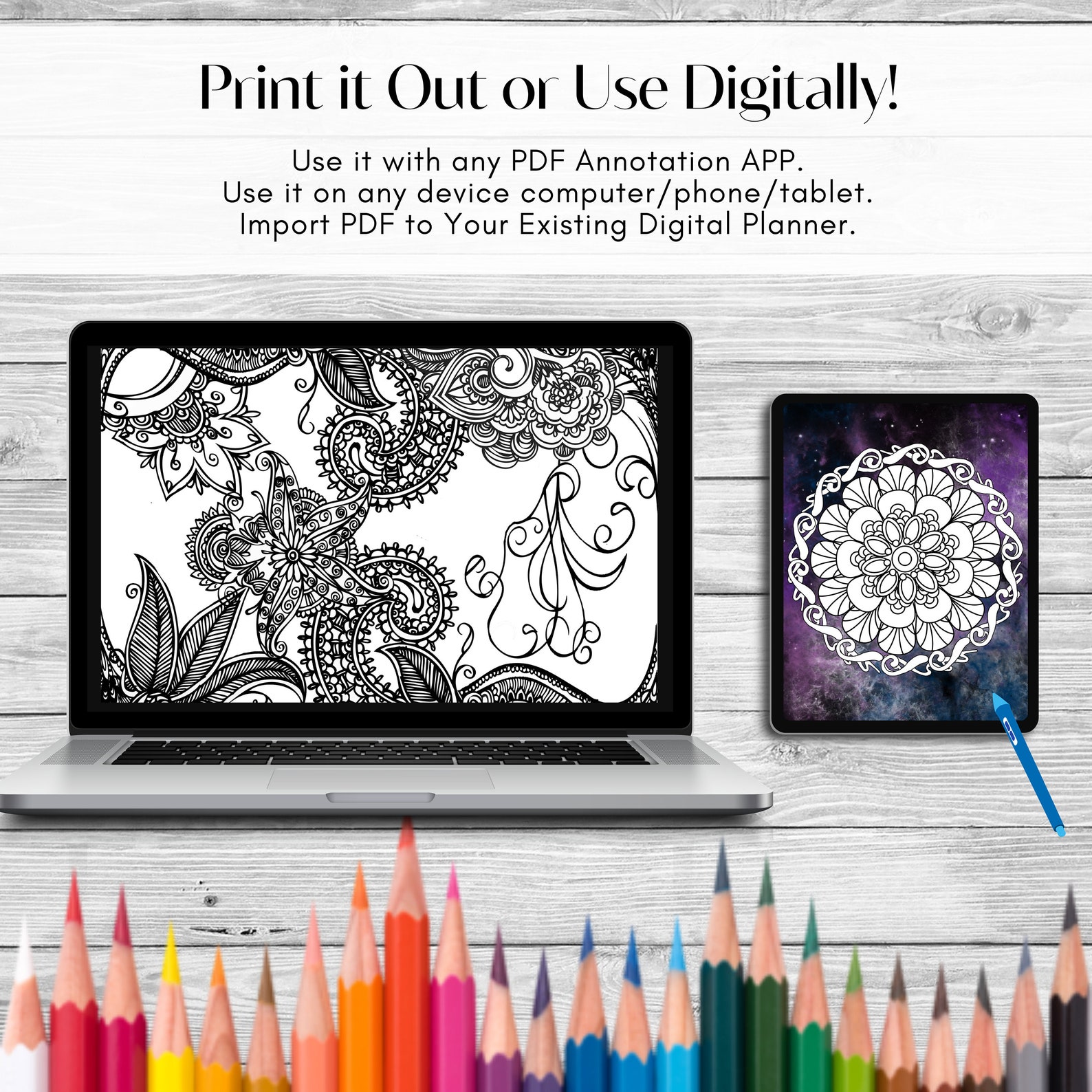 500 Coloring Pages for Adults & Teenagers, Adult Coloring Pages, Master ...