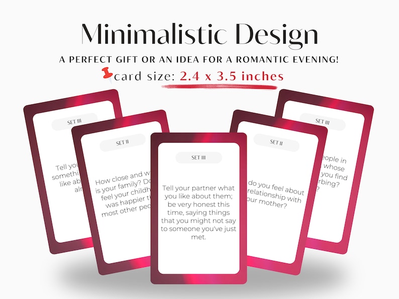 36 Questions to Fall in Love Cards: Couple Conversation Starters ...