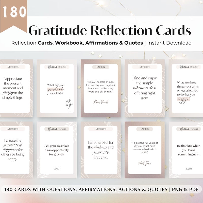 Gratitude Cards - Etsy