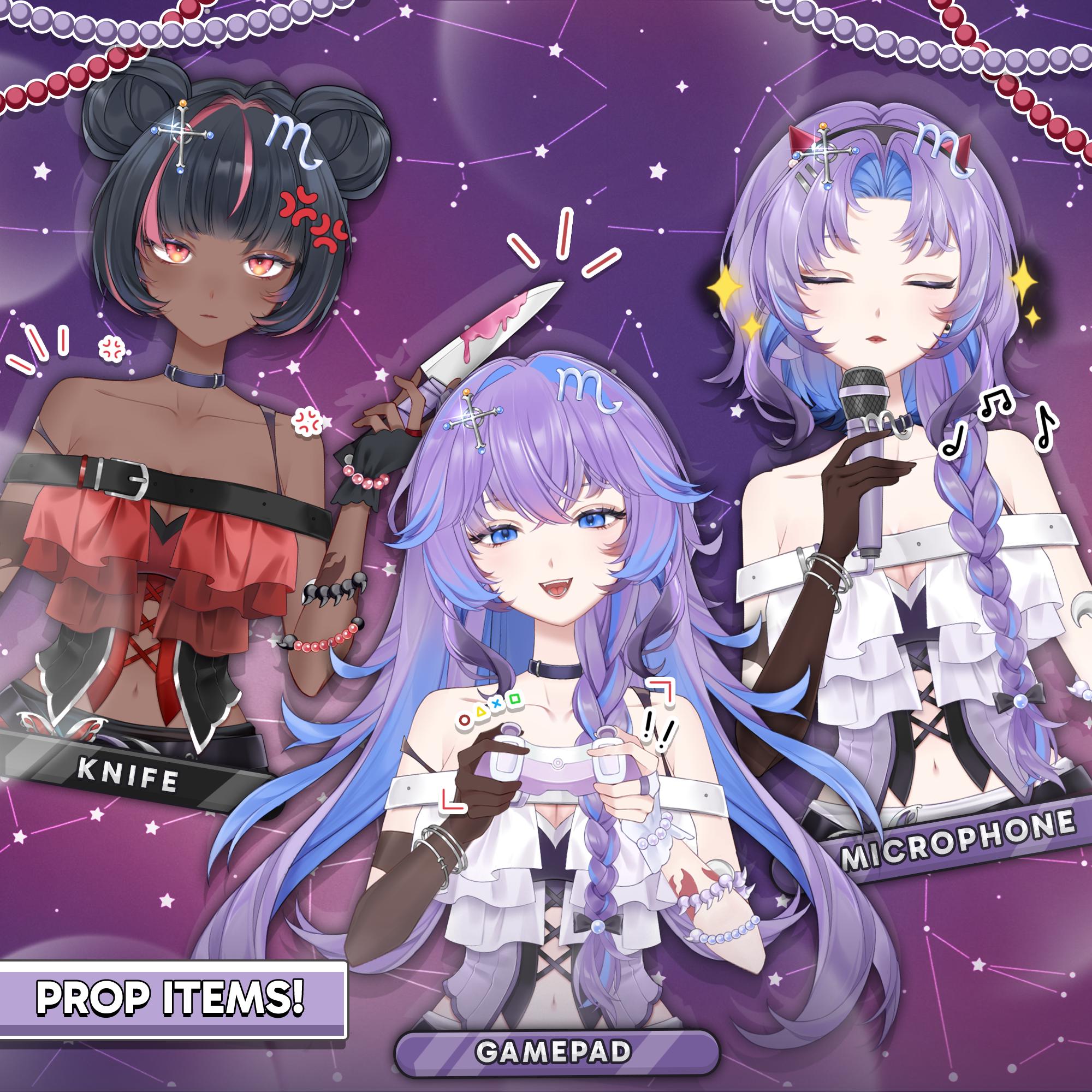 Semi Customizable Vtuber Model | Scorpio Vtuber, Fully Rigged, Vtube ...