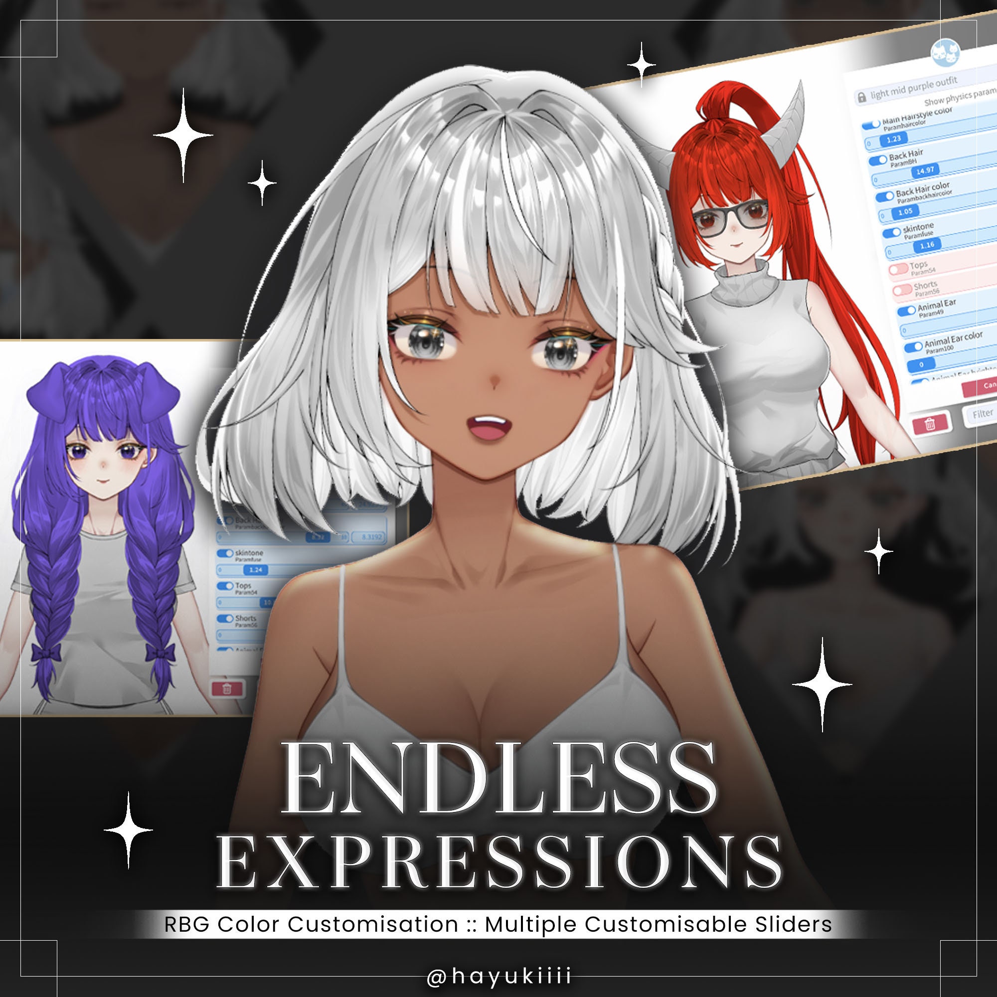 Premade Vtuber Model, 2D Vtuber, Kawaii Vtuber, Twitch Vtuber, Vtuber ...