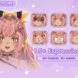 Customizable Live2d Vtuber Model V.2, Premade Vtuber, Fully Rigged ...