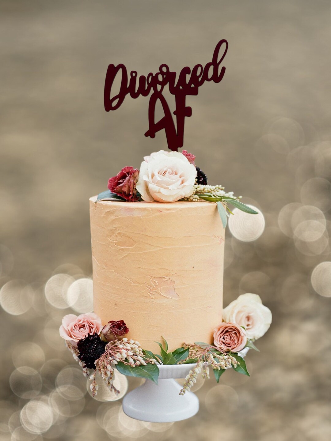 Divorce AF Cake Topper, Divorce Party Theme, Cake Topper, Funny Cake ...
