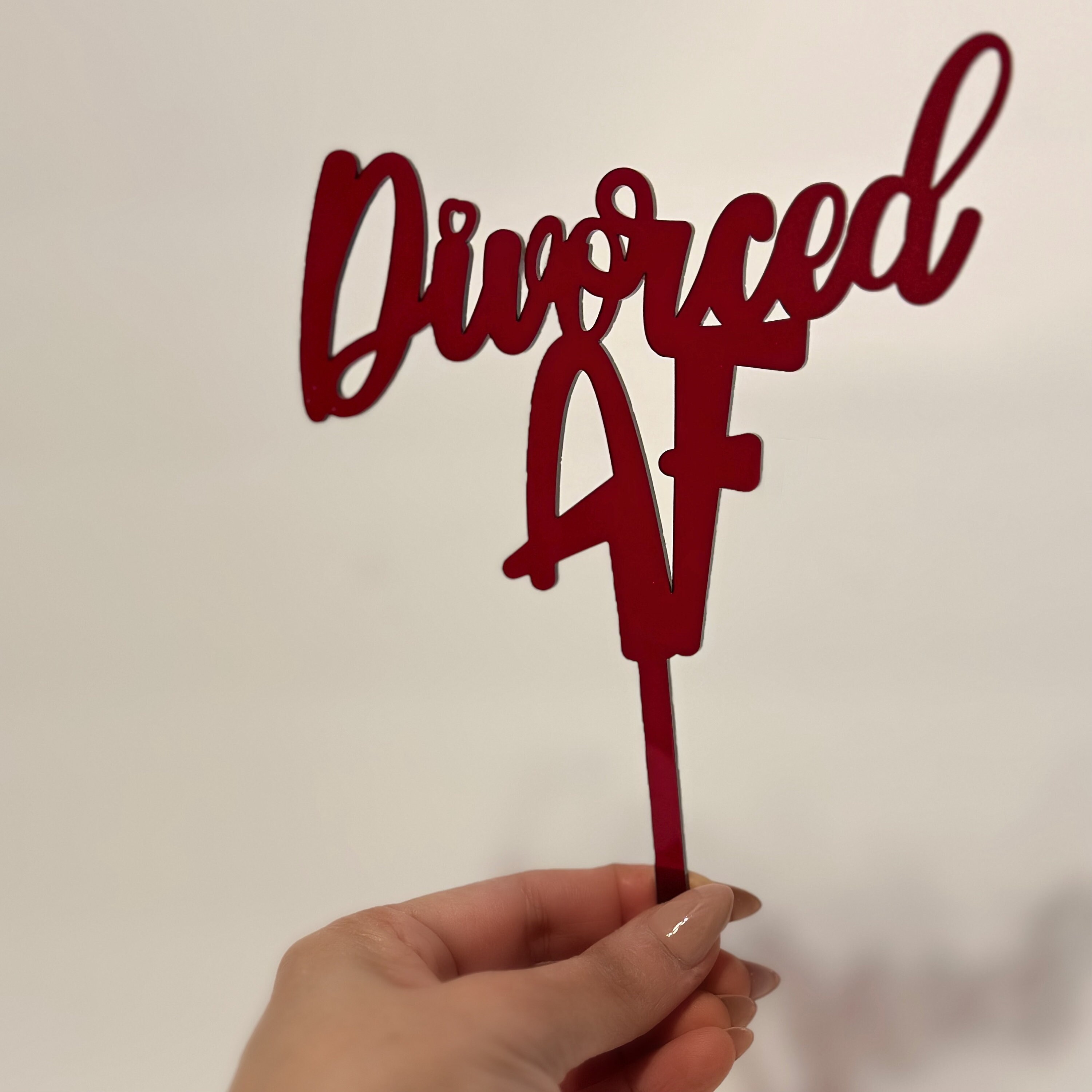 Divorce AF Cake Topper, Divorce Party Theme, Cake Topper, Funny Cake ...