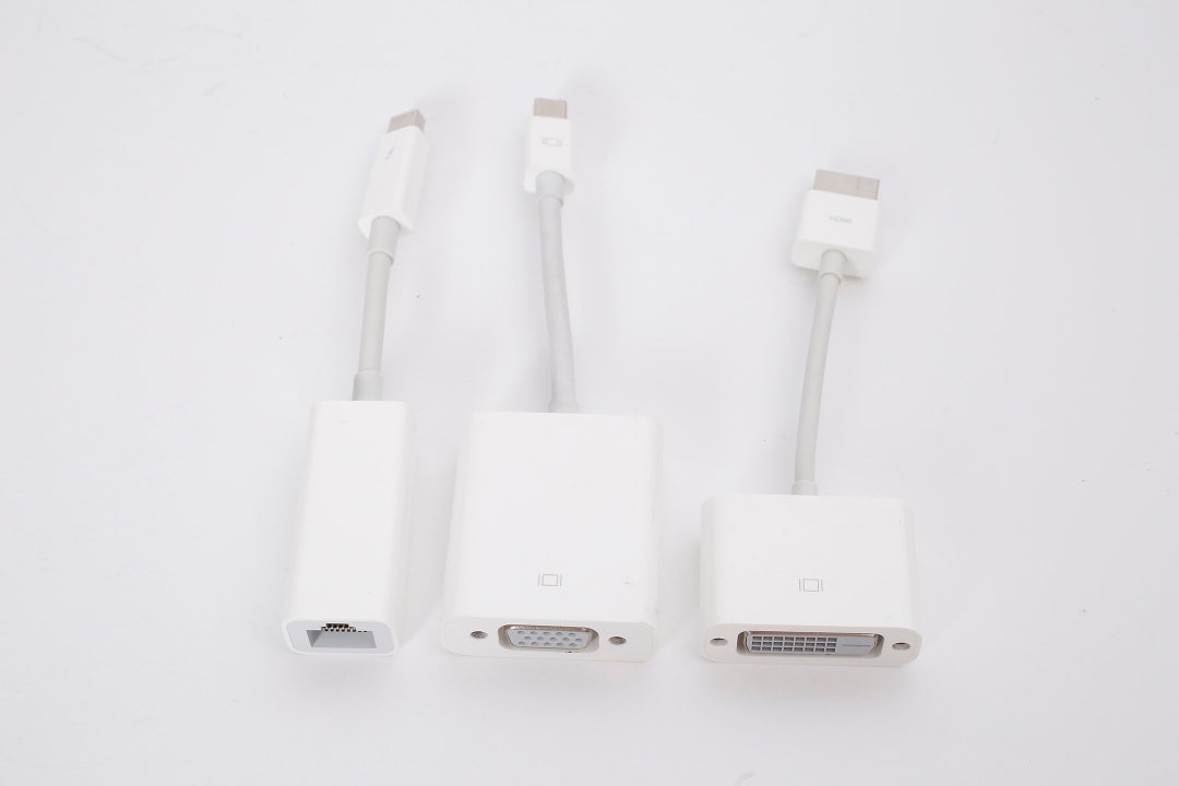 Apple Adapter Dongle Lot. Ethernet VGA DVI HDMI Minidisplay Port - Etsy
