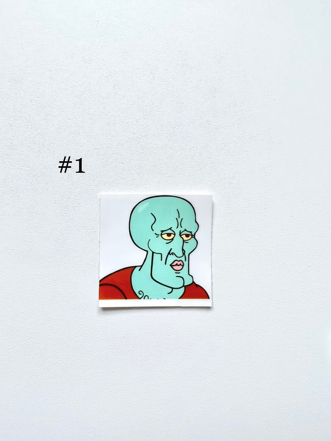 Spongebob Sticker Squidward Sticker 100% Waterproof - Etsy