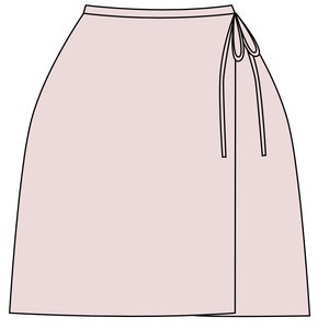 Wrap Skirt PDF Sewing Pattern | Size 0-16 | Easy Beginner | Video ...