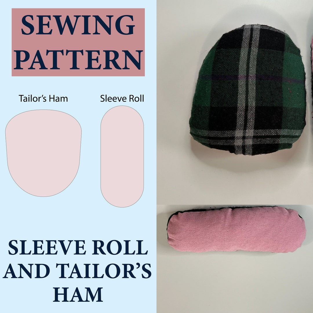 Tailors Ham and Sleeve Roll PDF Sewing Pattern [FREE] Scrap Fabric ...