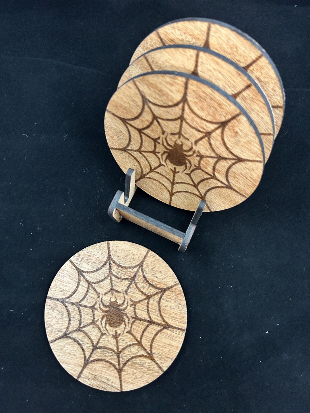 Spider Web Coasters - Etsy