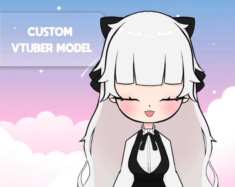 Custom Chibi Live 2d Vtuber Model Cute Chibi 2d Vtuber Model - Etsy