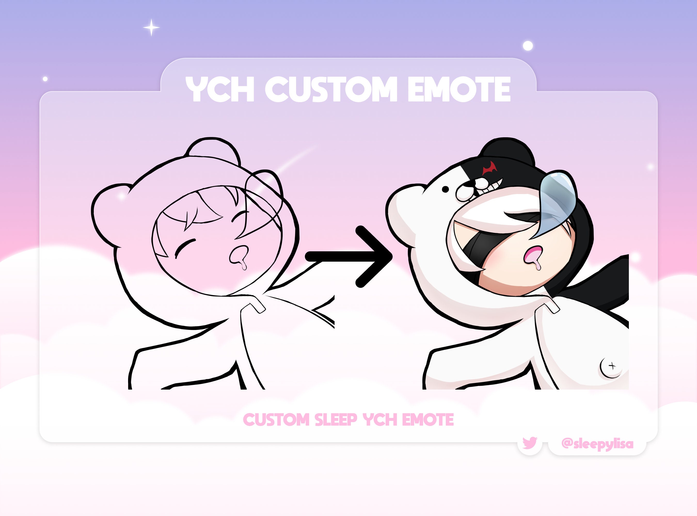 YCH Sleep Emote Base Custom Emotes Commission for Your Twitch/discord ...