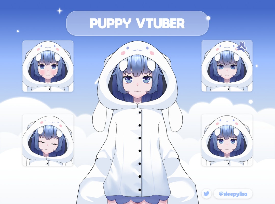 Cute Cinnamon Premade Vtuber Model Live 2d | Ready to Use Full Body ...