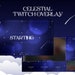 Animated Celestial Twitch Pack Overlay Aesthetic Ready to Use Twitch Overlays Package for Your ...