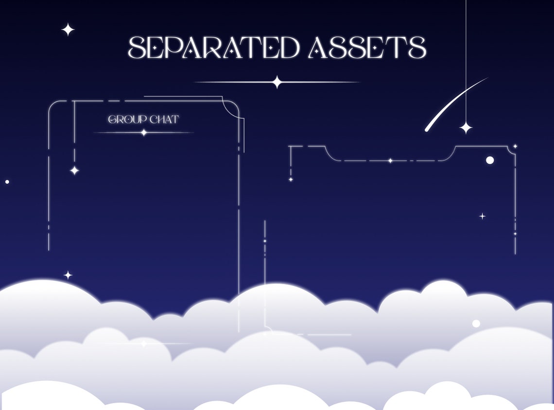 Animated Celestial Twitch Pack Overlay | Aesthetic Ready to Use Twitch ...