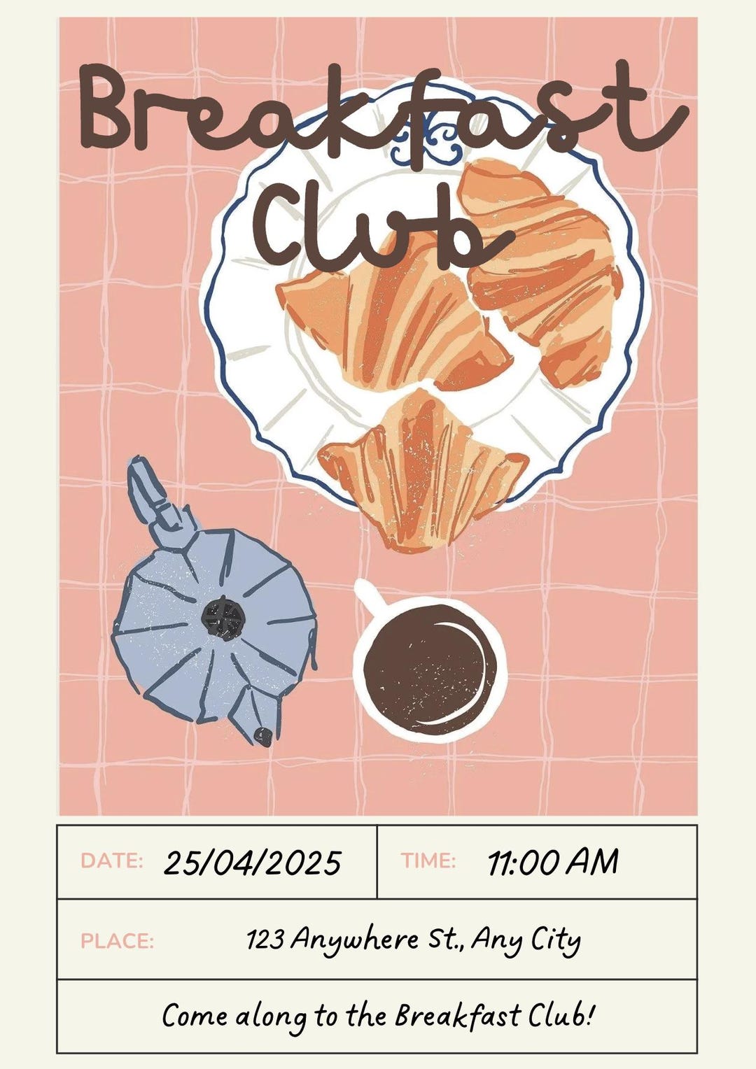 Breakfast Club Invitation - Etsy