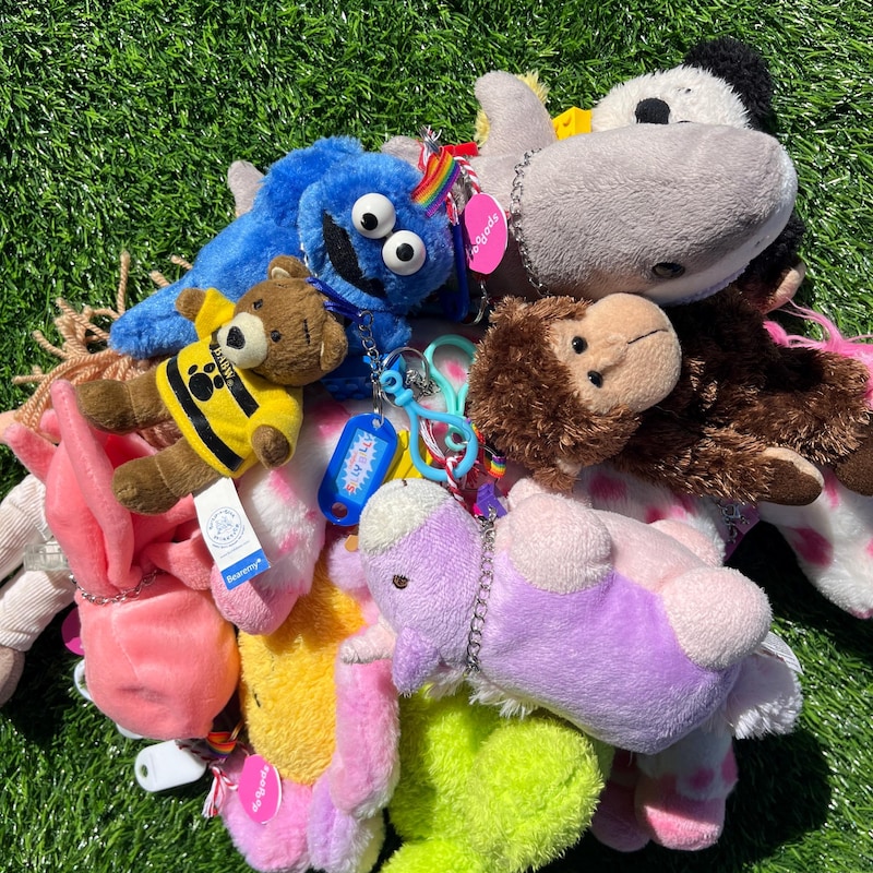 Large Plush Bag Charms - Etsy