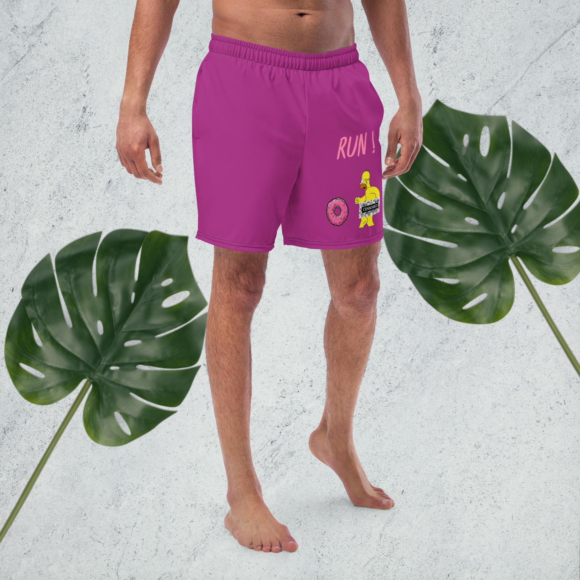 Men's Homer Simpson Swim Trunks - Etsy