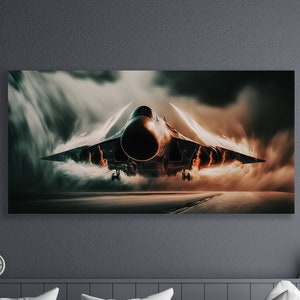 Fighter Jet Wall Decor, Military Jet Canvas Print, Fighter Jet Wall Art ...
