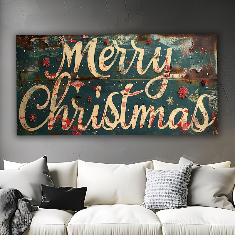 Rustic Christmas Sign - Etsy