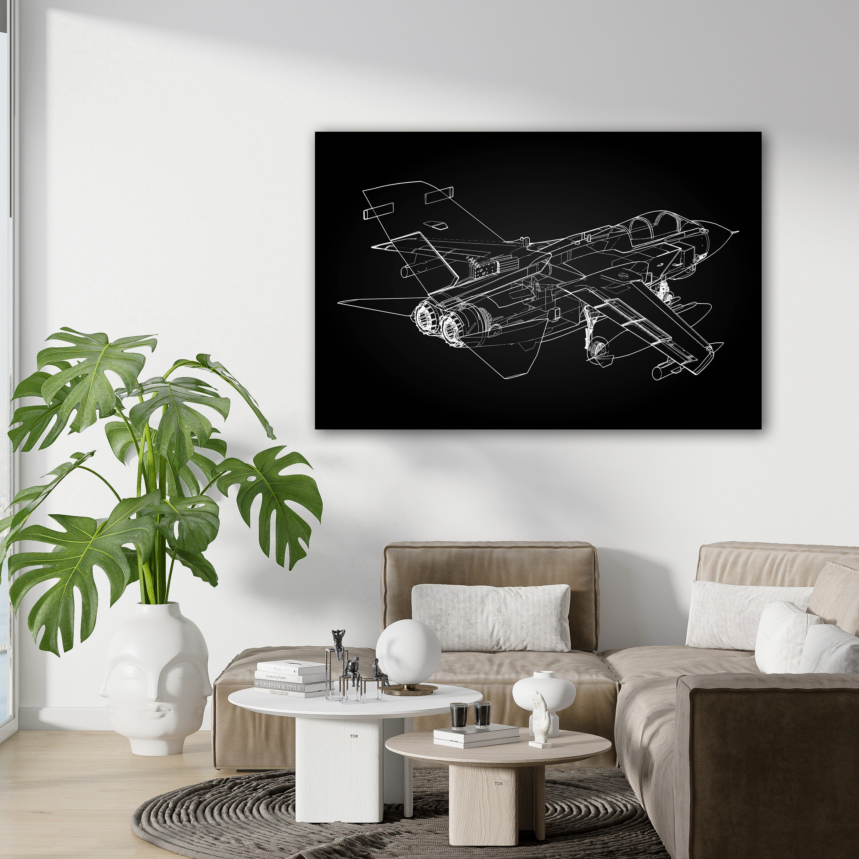 Fighter Jet Wall Decor Fighter Jet Canvas Print Home & - Etsy