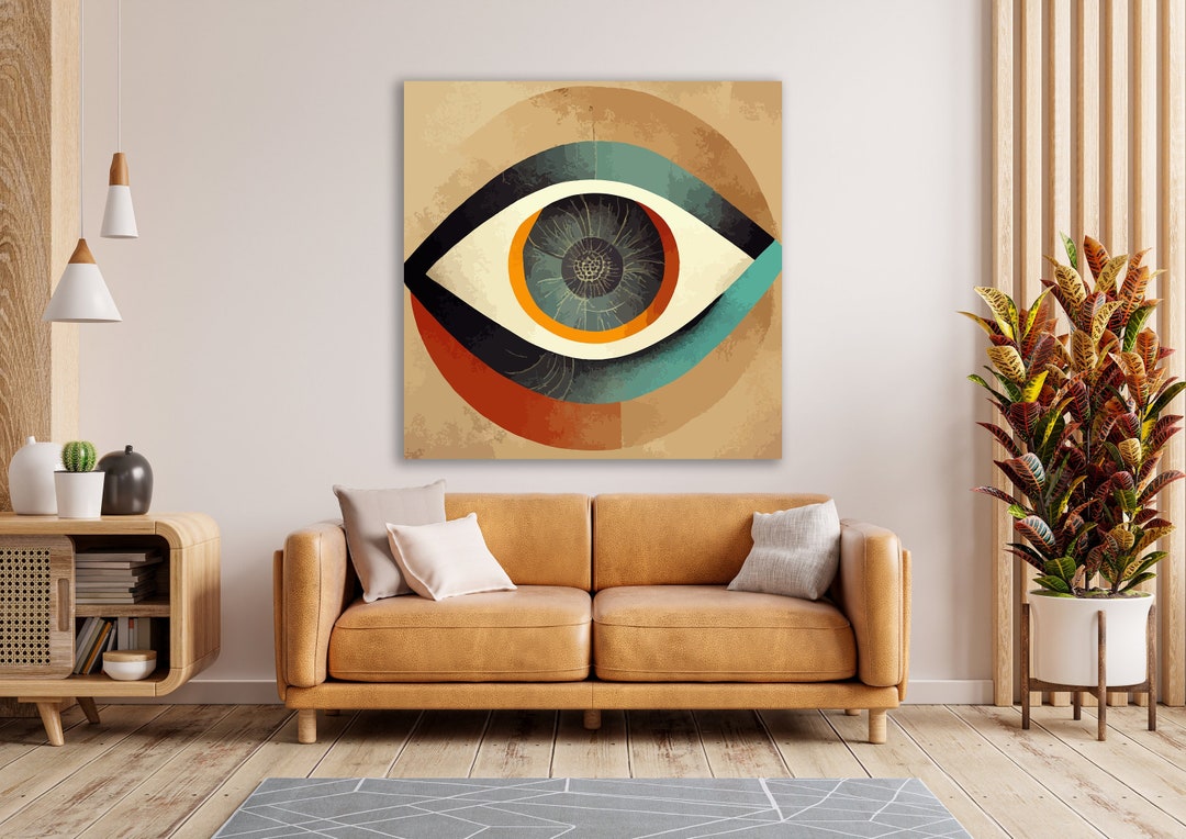 Spy Eye Wall Decor, Eye Canvas Print, Bedroom Wall Art, Abstract Eye ...